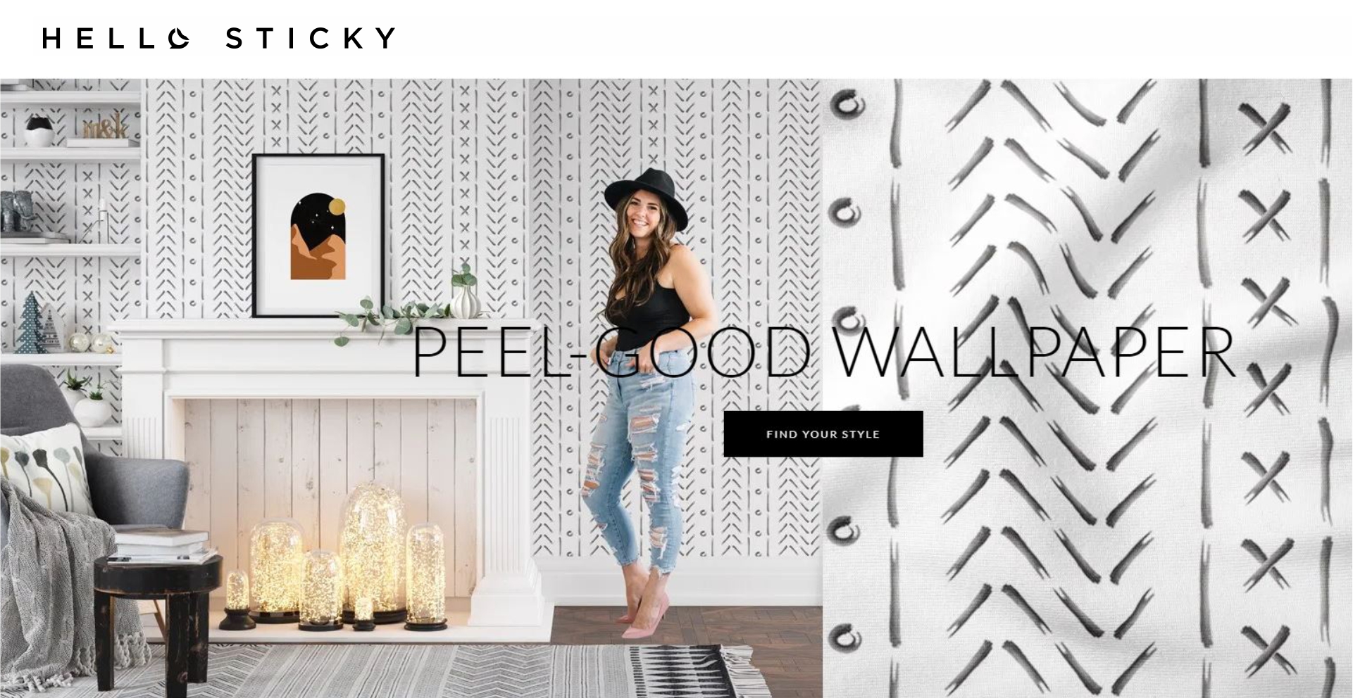 Modern Farmhouse • Peel & Stick Removable Wallpaper | Hello Sticky